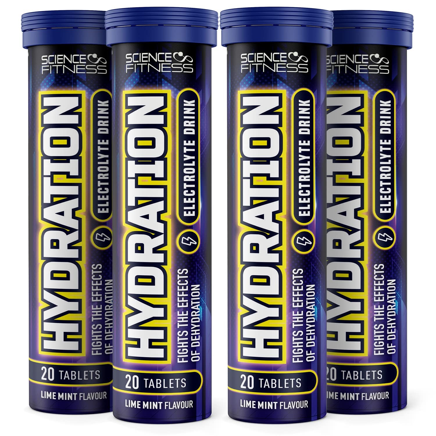 Hydration Tablets with Electrolytes by Science Fitness - Effervescent ...