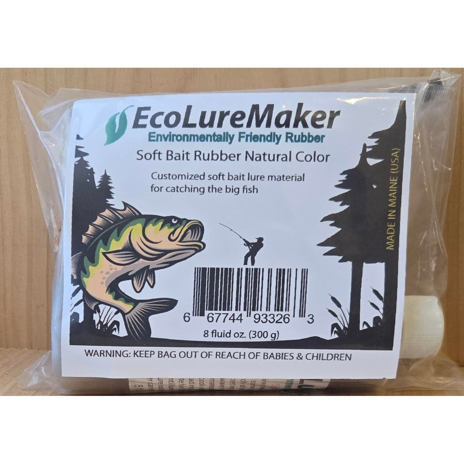 Biodegradable Soft Bait Rubber Natural EcoLureMaker 200 Grams (0.4 lbs ...
