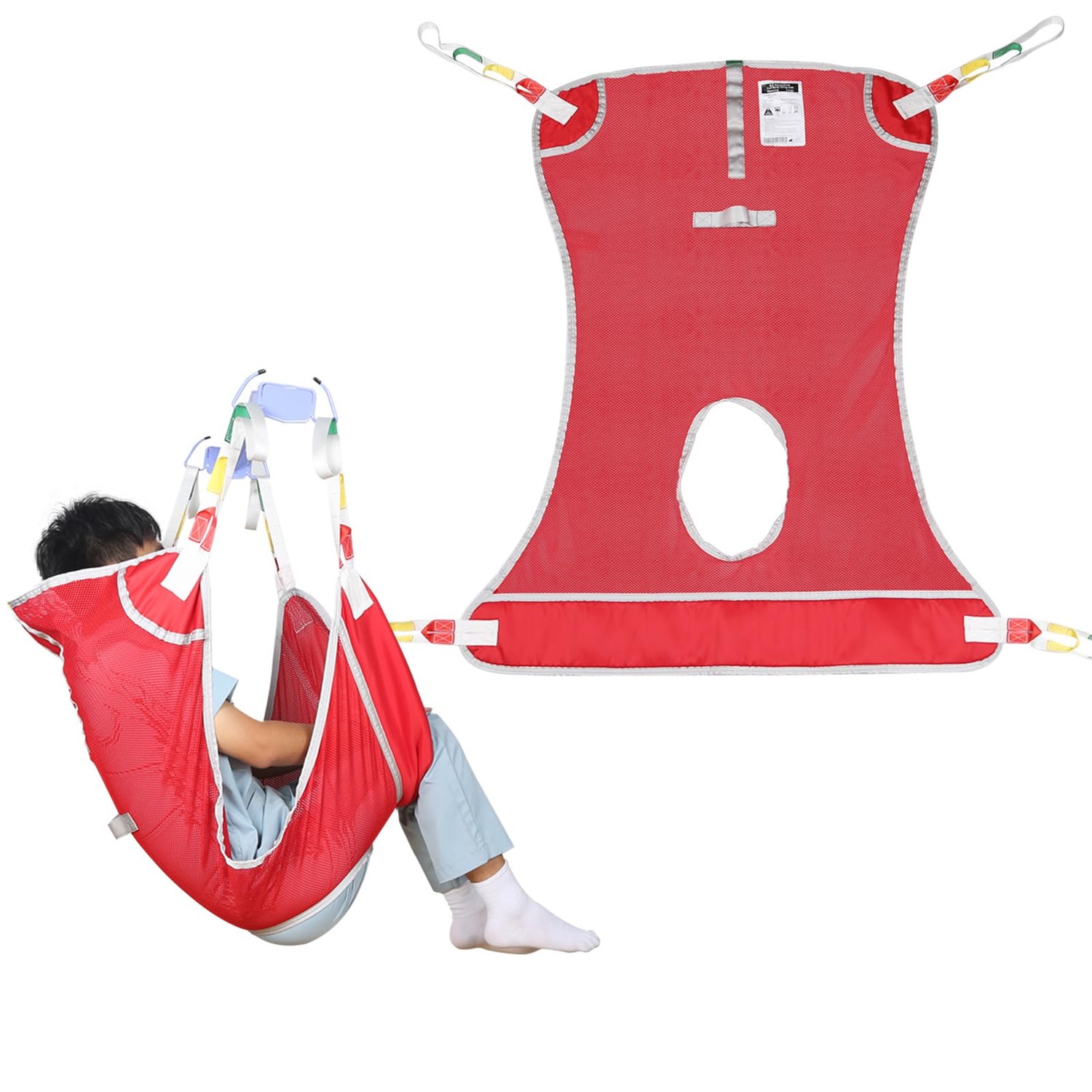EZ Assistive Patient Lift Sling with Commode - Patient Lifting Slings ...