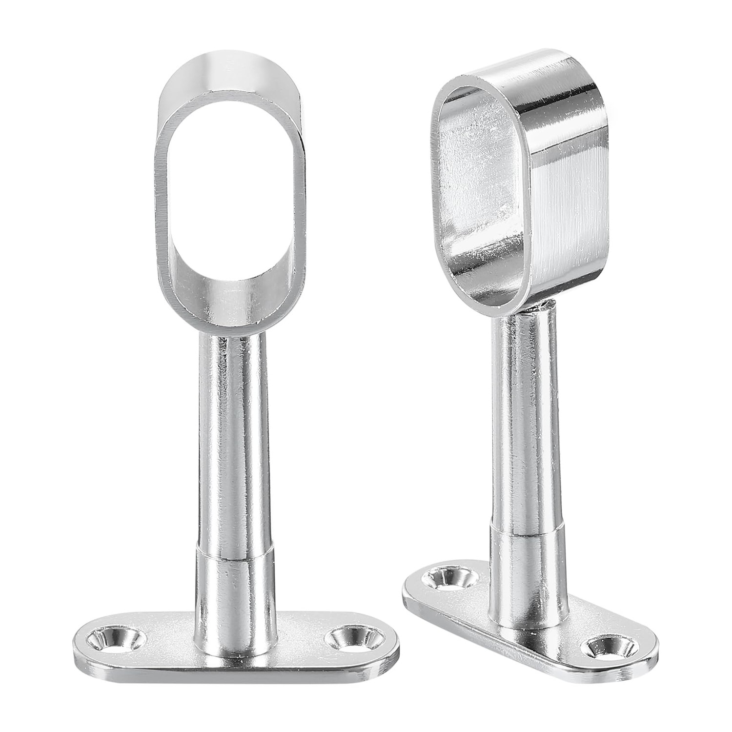 sourcing map 2Pcs Adjustable Closet Rod Support Bracket, Rod Holder ...