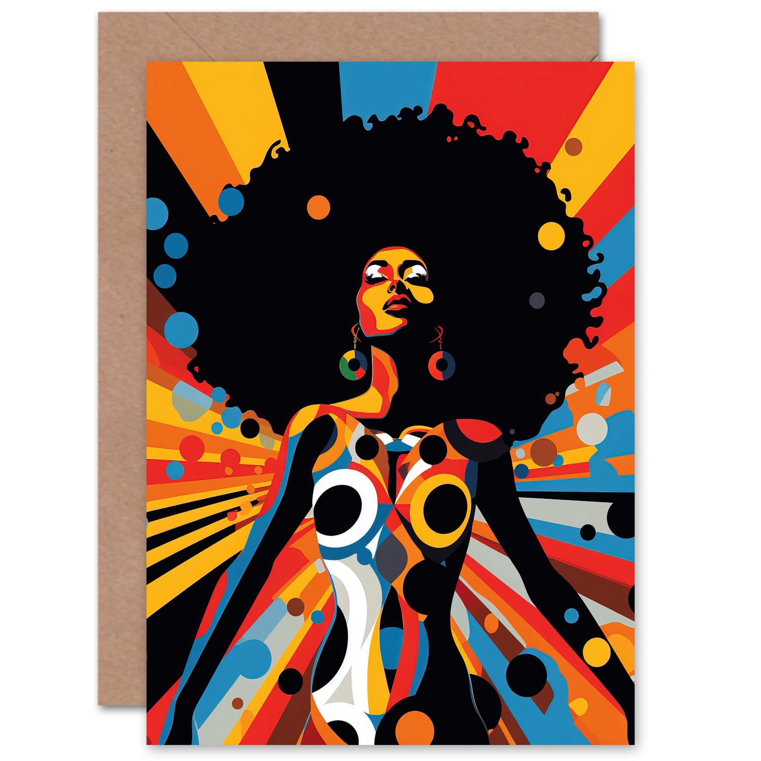 Artery8 Afro Caribbean Woman Rainbow Modern Matriarch Bold for Wife Her ...