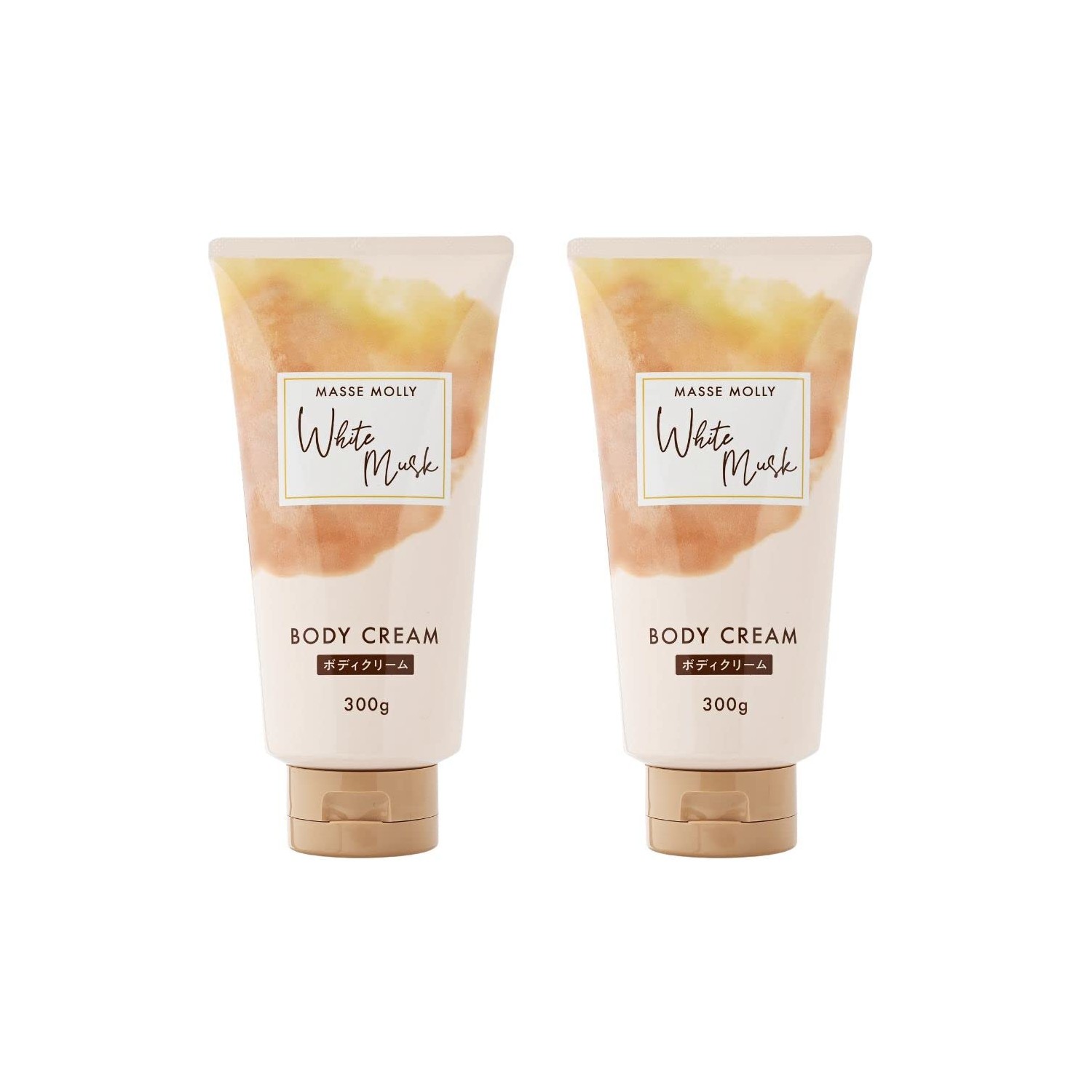 MASSE MOLLY MASSEMOLY WHITE MUSK Body Cream 10.6 oz (300 g) (Pack of 2 ...