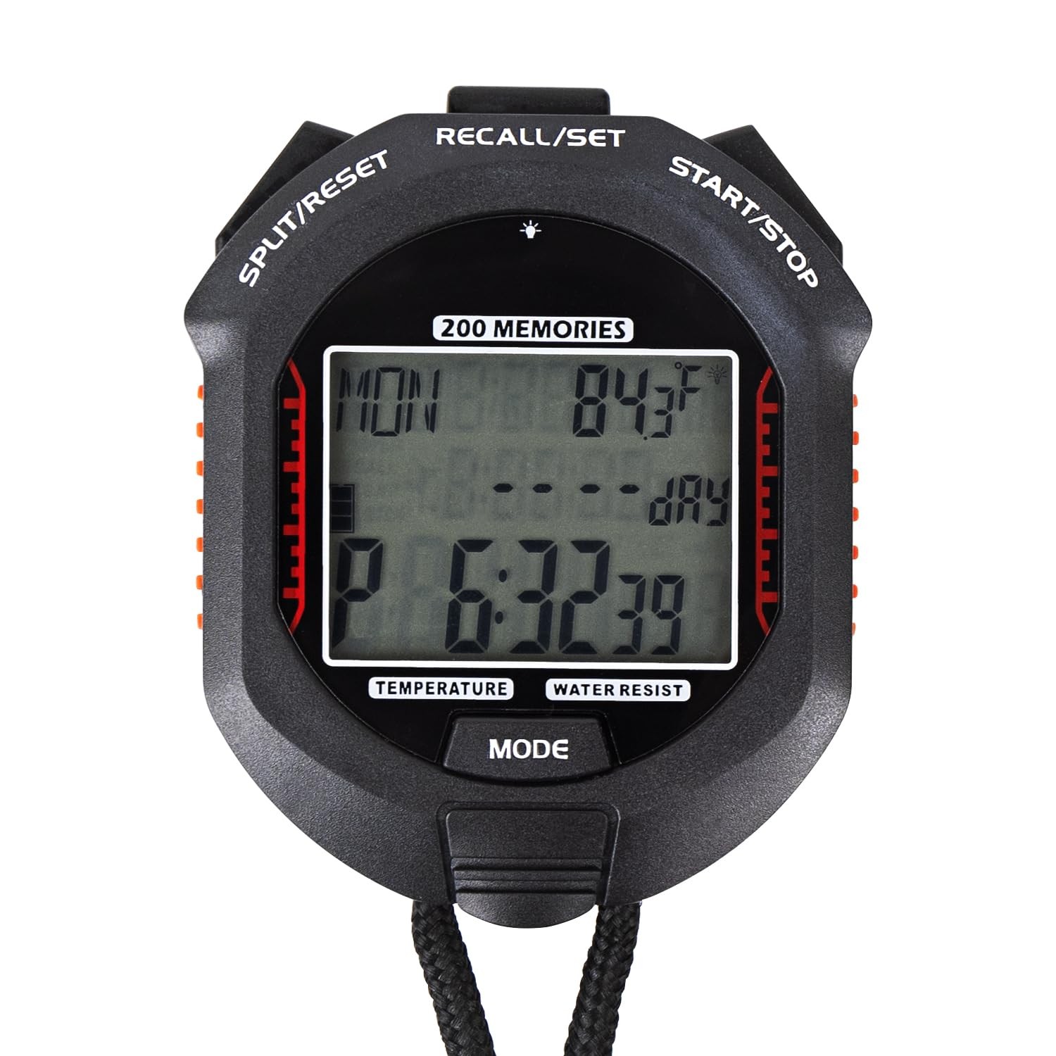 LAOPAO Stopwatch,Rechargeable Sports Stopwatch Timer with Backlight ...
