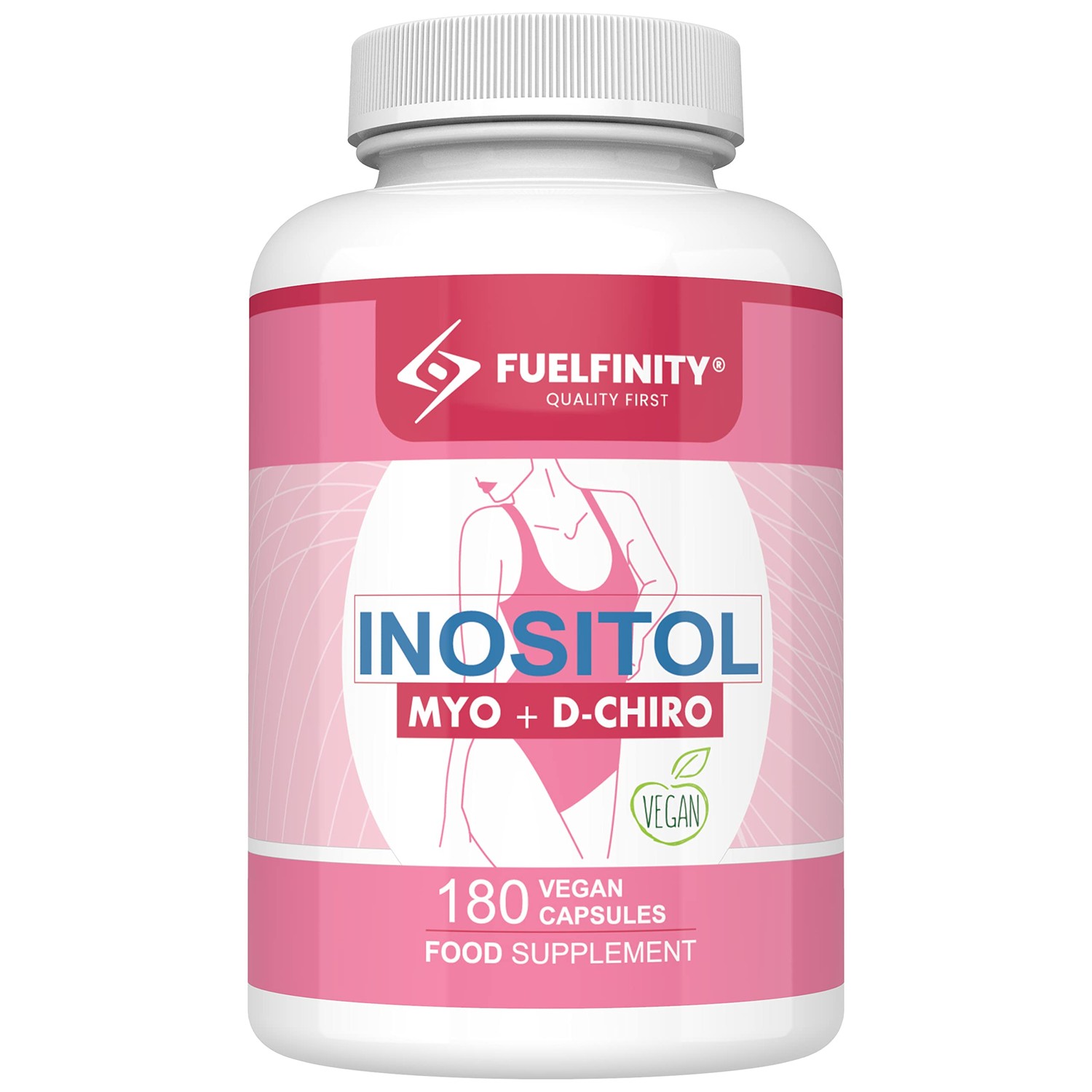 Myo-Inositol & Folic Acid | 2000mg Inositol | 180 Capsules | PCOS and ...
