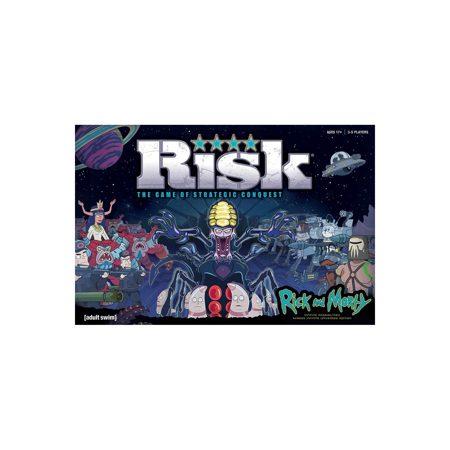 USAOPOLY Risk Rick and Morty Risk Game | Based on The Popular Adult ...
