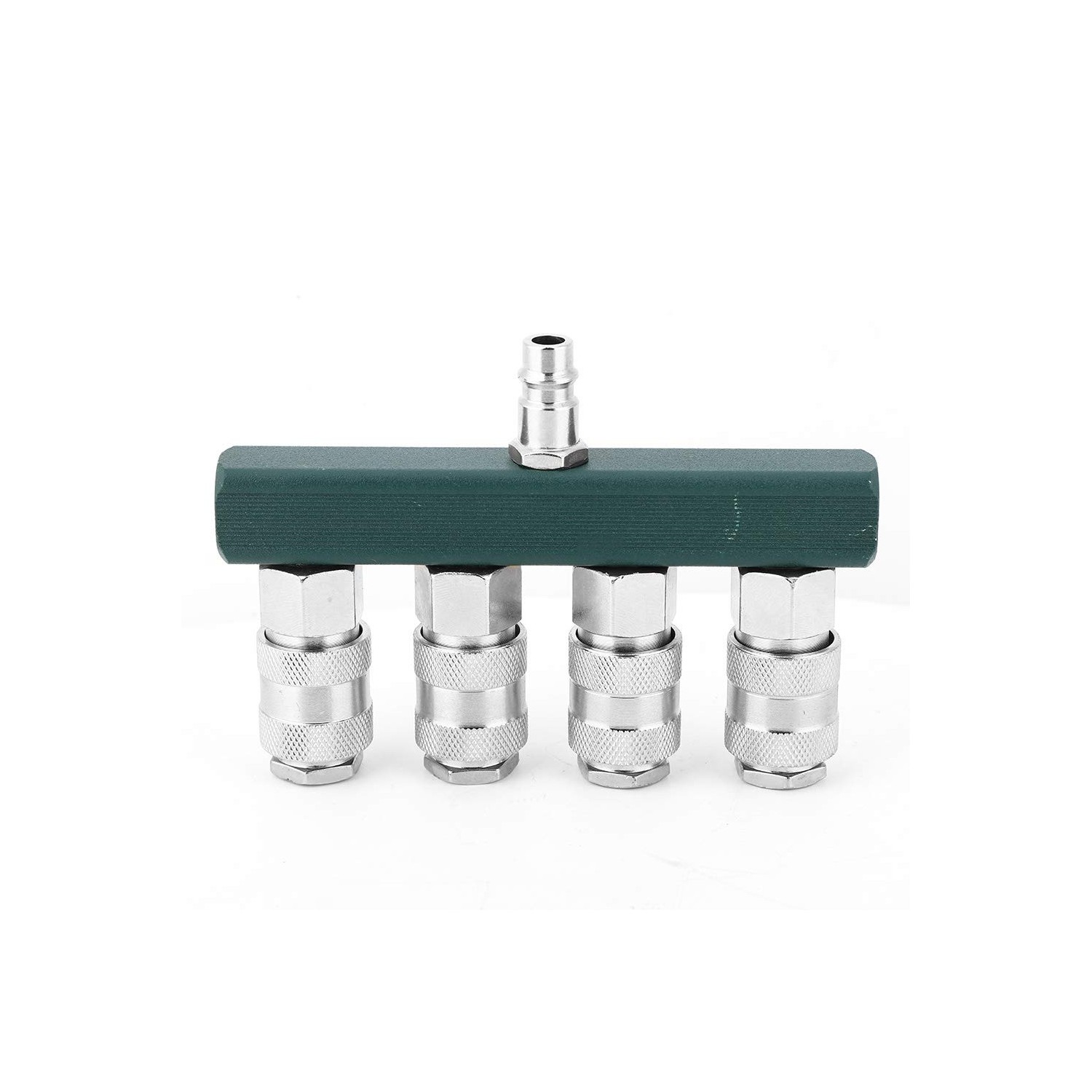 4 Way Air Hose Splitter, 4 Way Quick Connector 1/4in NPT Thread High ...