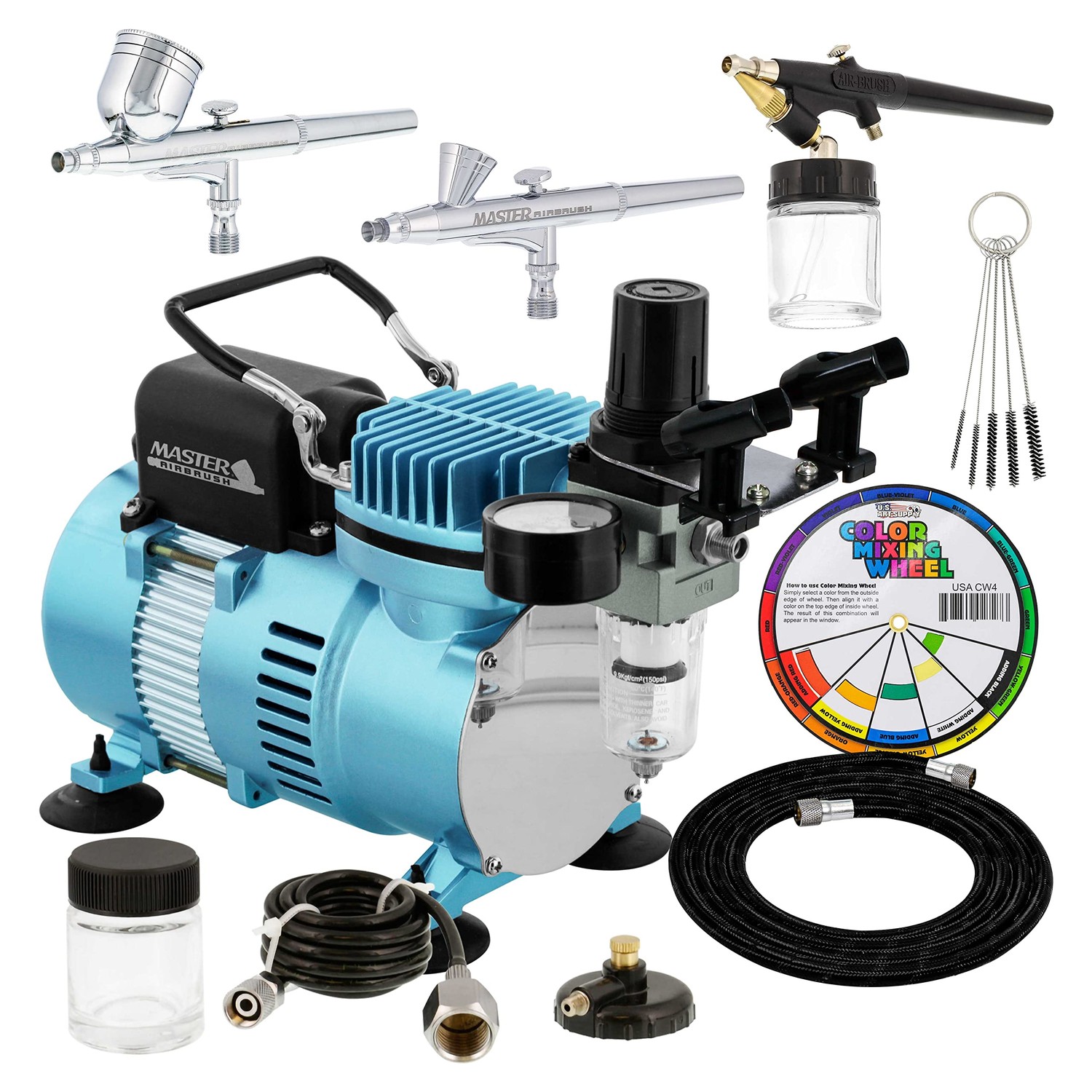 Master Airbrush Master Airbrush Cool Runner II Dual Fan Air Compressor ...