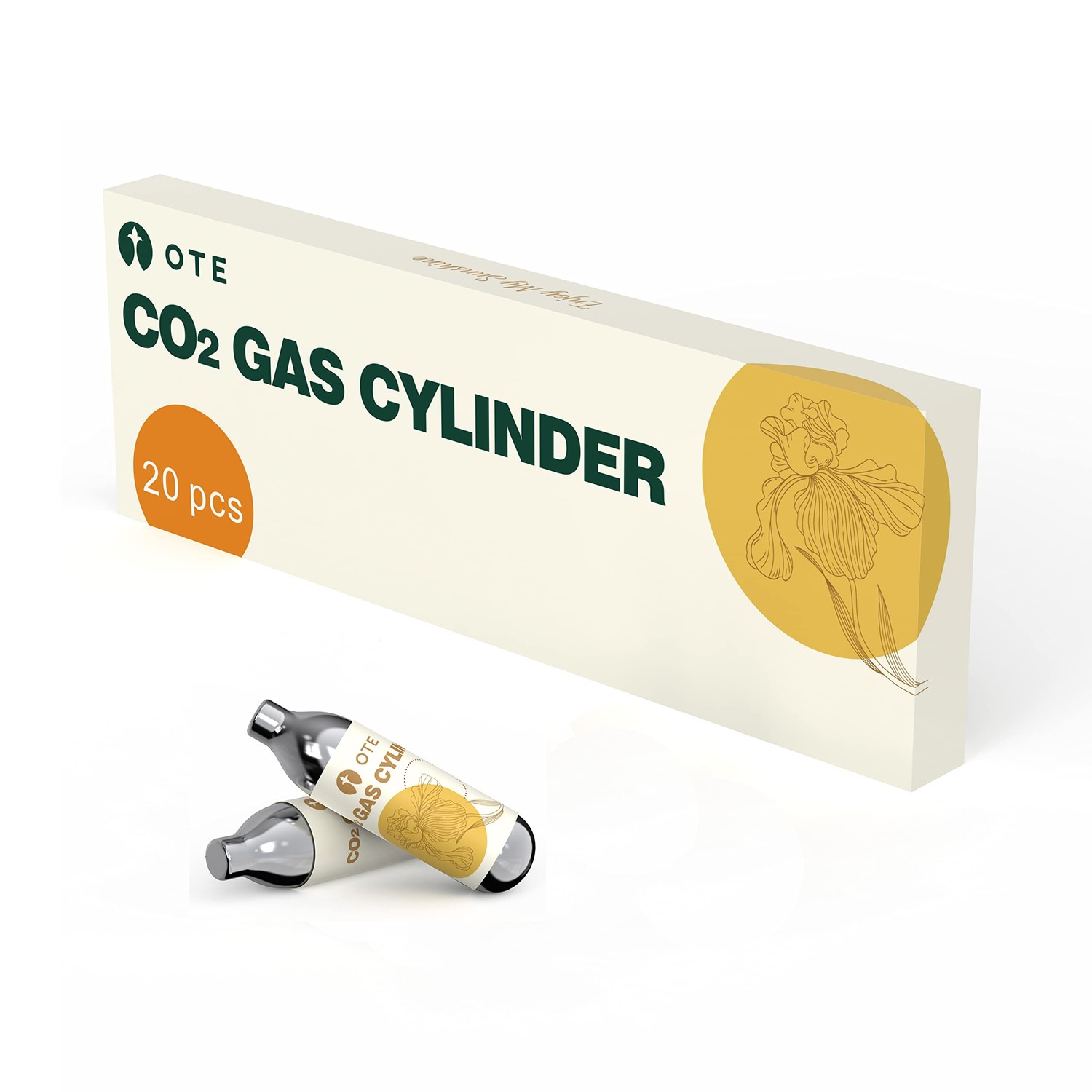 OTE CO2 Soda Chargers Refill for Sparkling Water Maker, 20PCS Seltzer ...