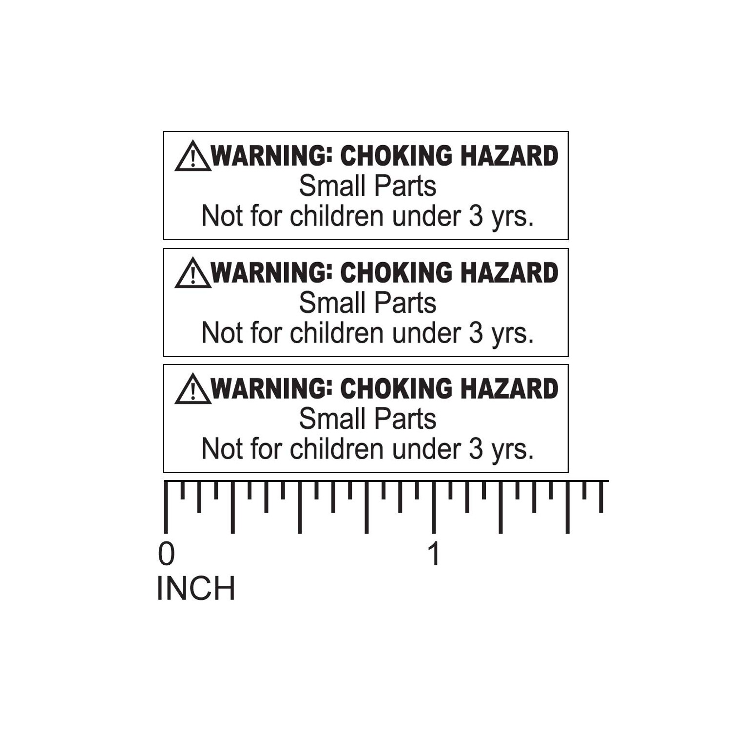 1,000 Warning Labels Small Parts Choking Hazard Stickers Not for ...