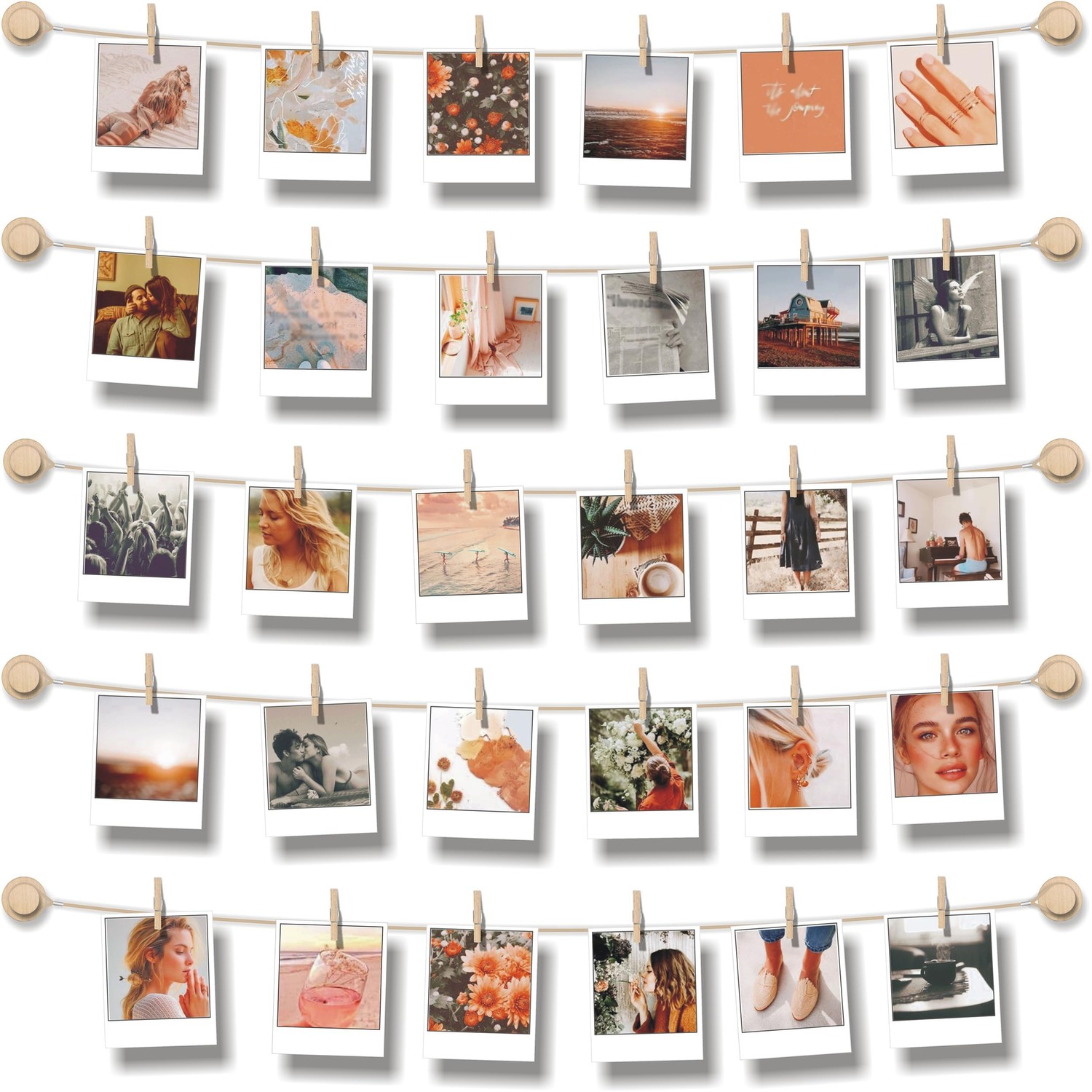 BIZYAC Hanging Photo Display Room Wall Decor - Sculptural Picture ...
