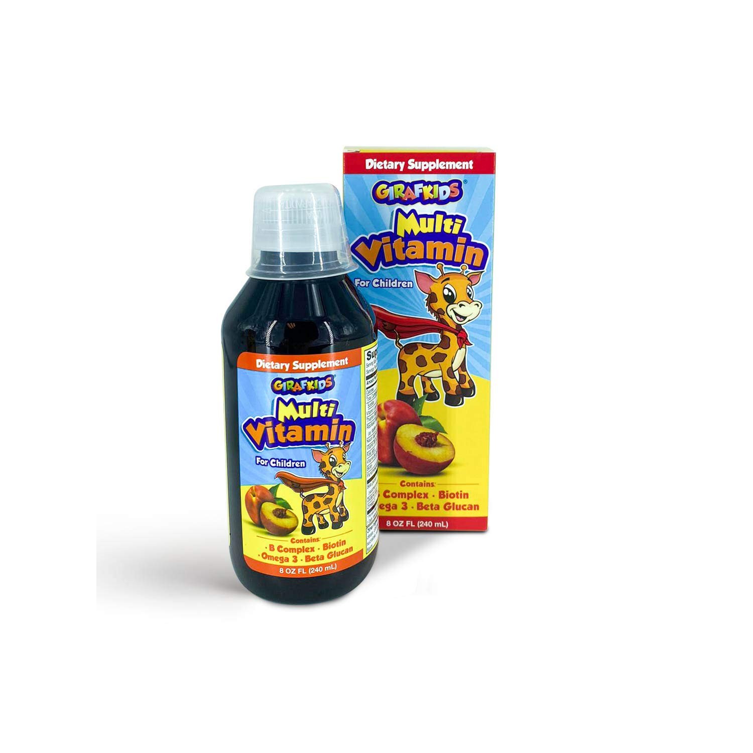 GirafKids Multivitamin Syrup for Children – 8Oz Fl Toddler Multivitamin ...