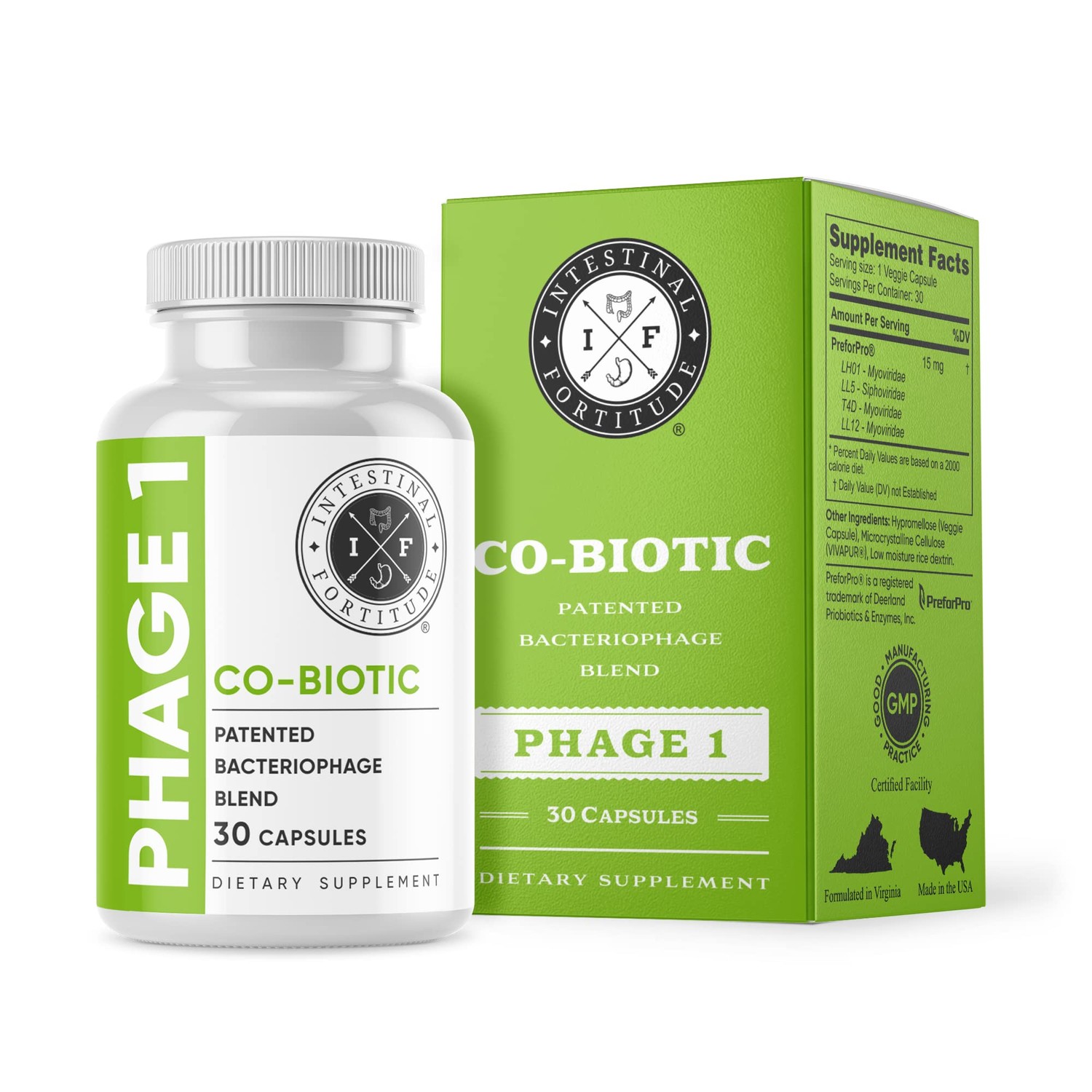 Intestinal Fortitude Phage 1 - Gut Health Supplement, Patented ...