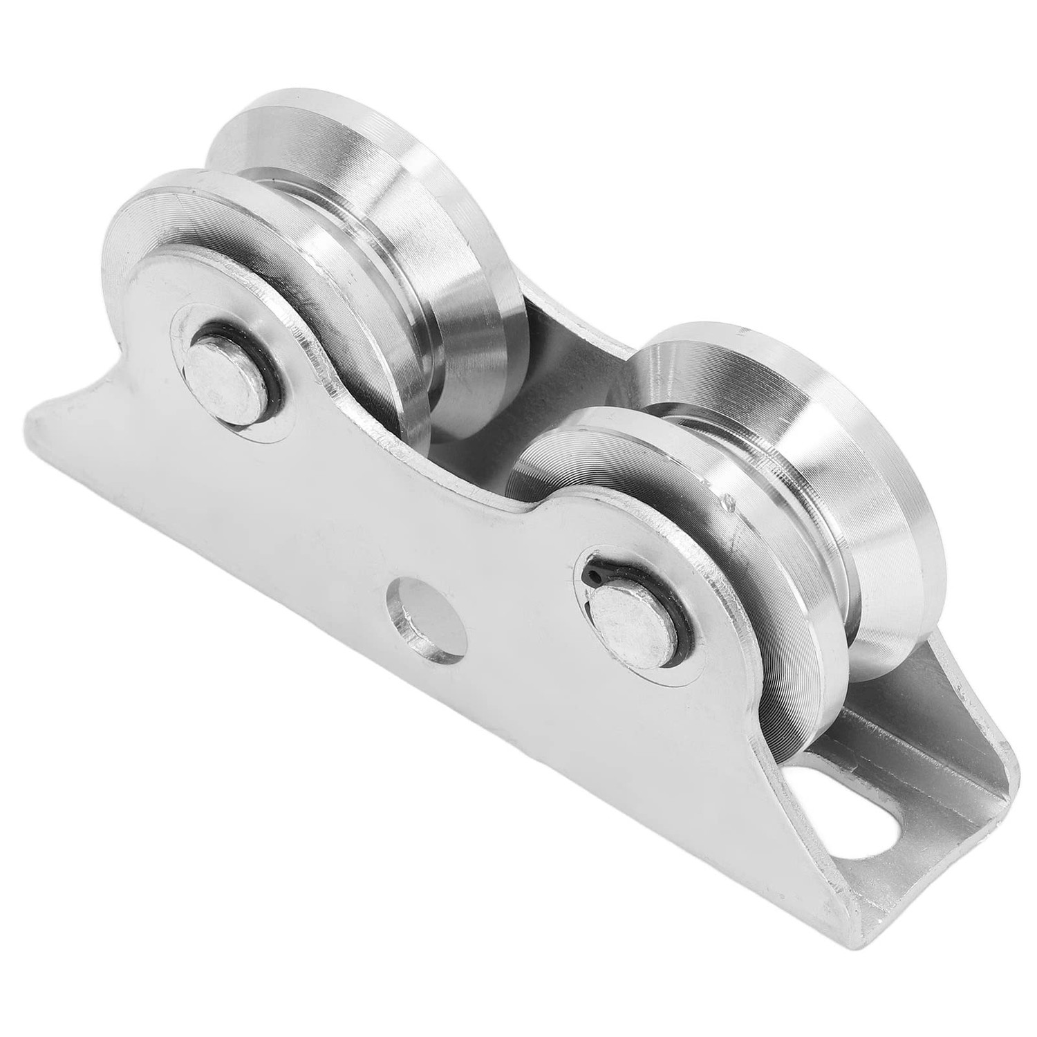 Rolling Gate Track Wheel, V Shaped Double Bearing Caster with Bracket ...