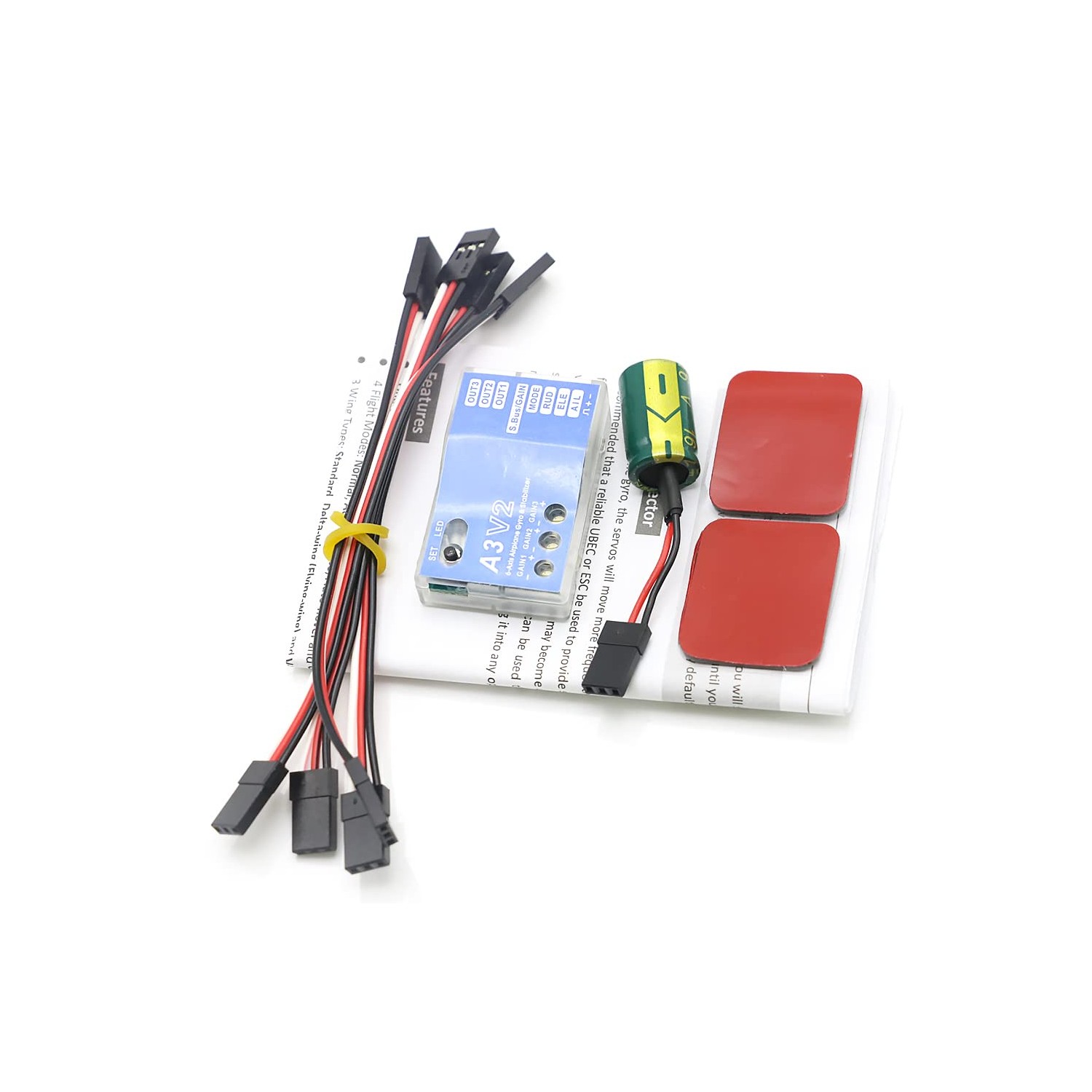 VOANZO Flight Controller with 3-Axis RC Gyro Flight Controller ...