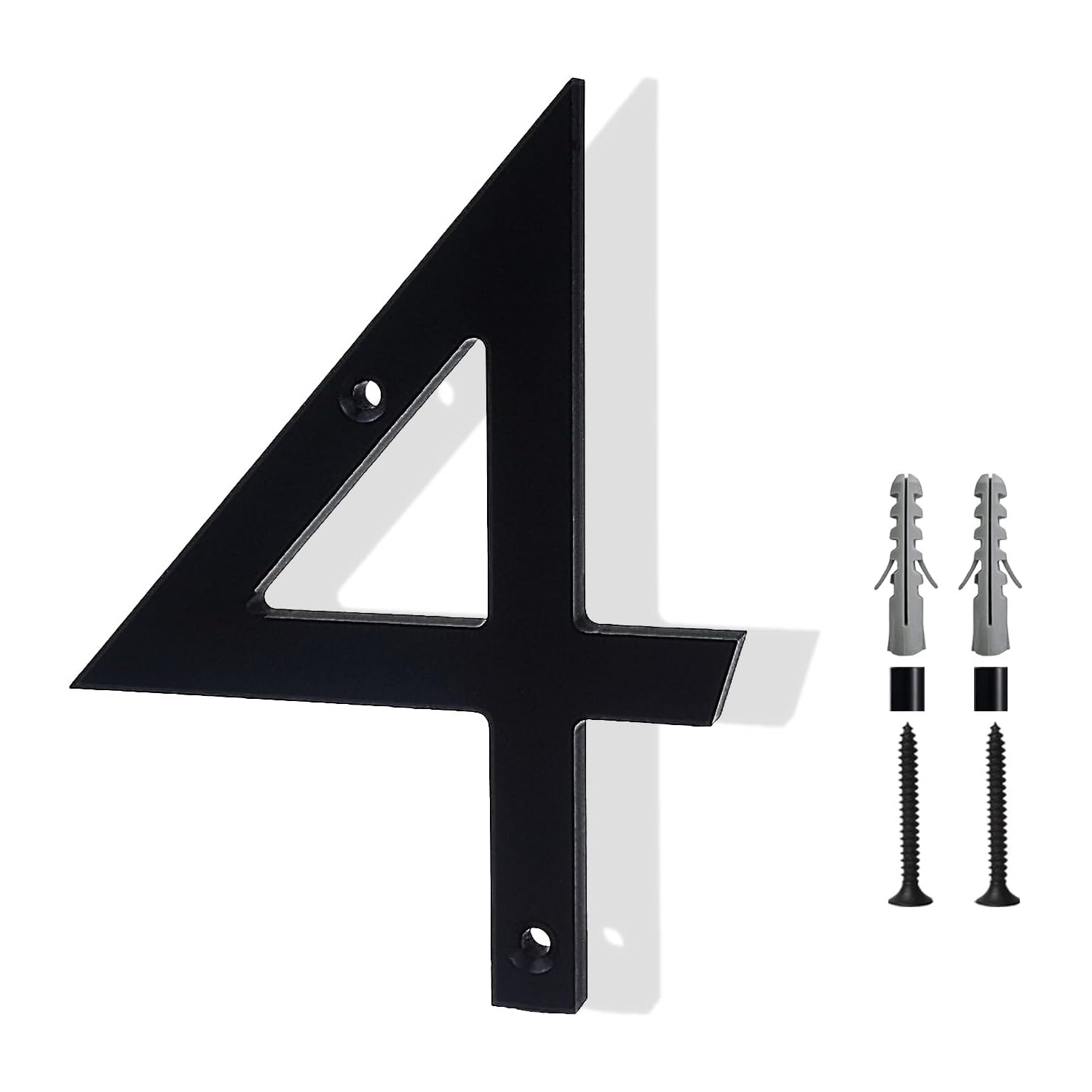 House Number Black 6 Inch House Number Sign Door Number Signs for Wall ...
