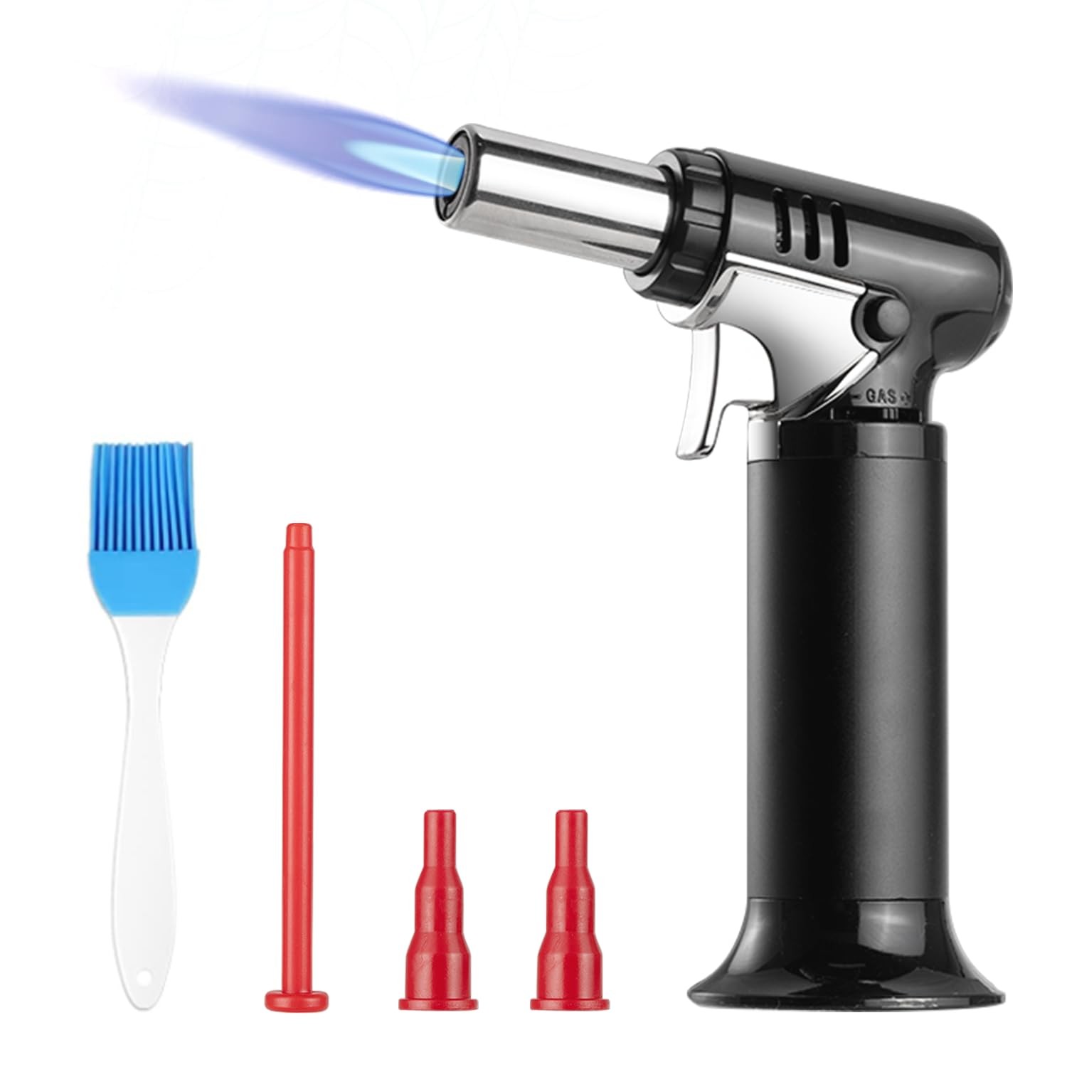 Carehabi Flambé Burner, Adjustable Flame Bunsen Burner with Safety Lock ...