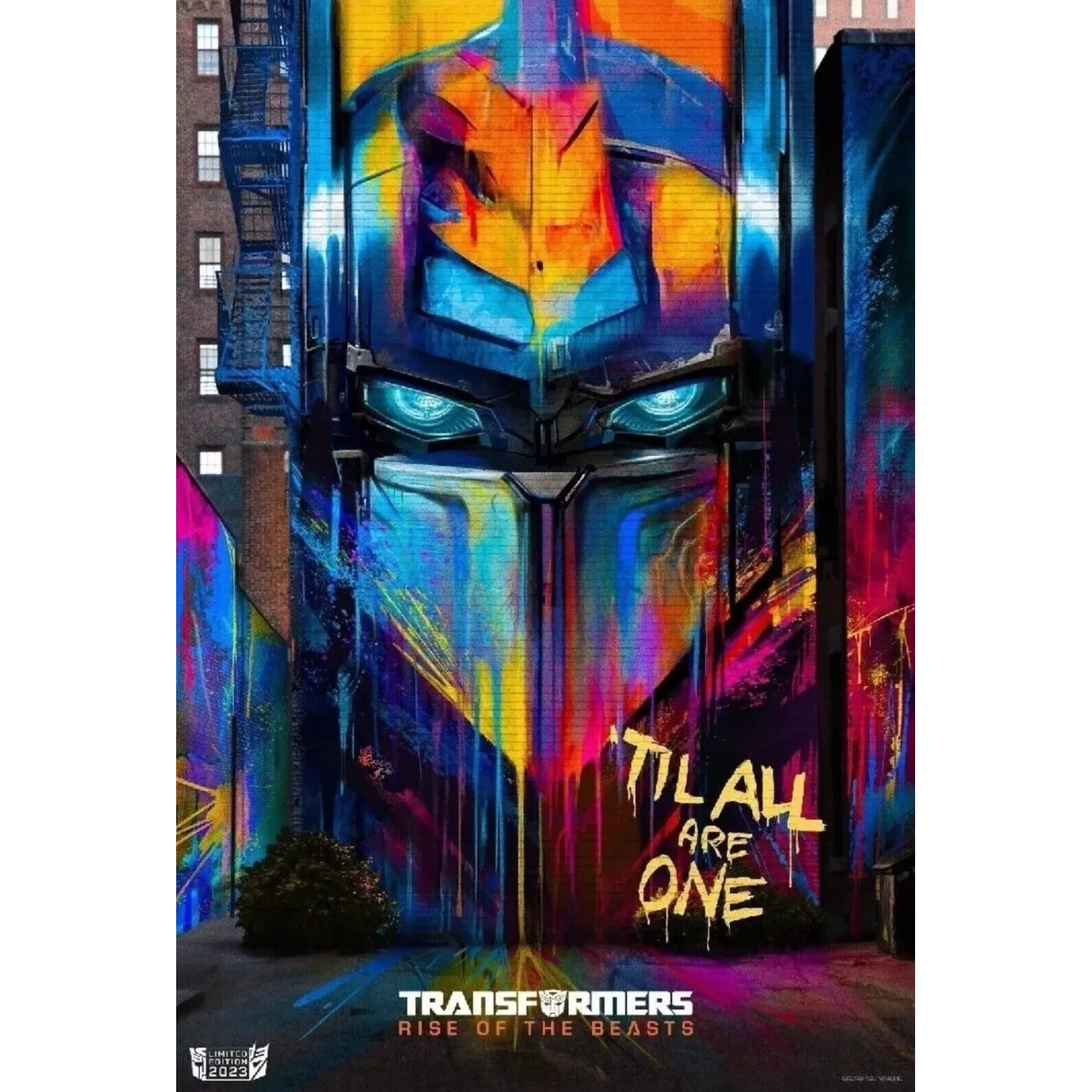 OPTIMUS PRIME 11x17 Till All Are 1 THE MARVELS 13X19 Original Movie ...