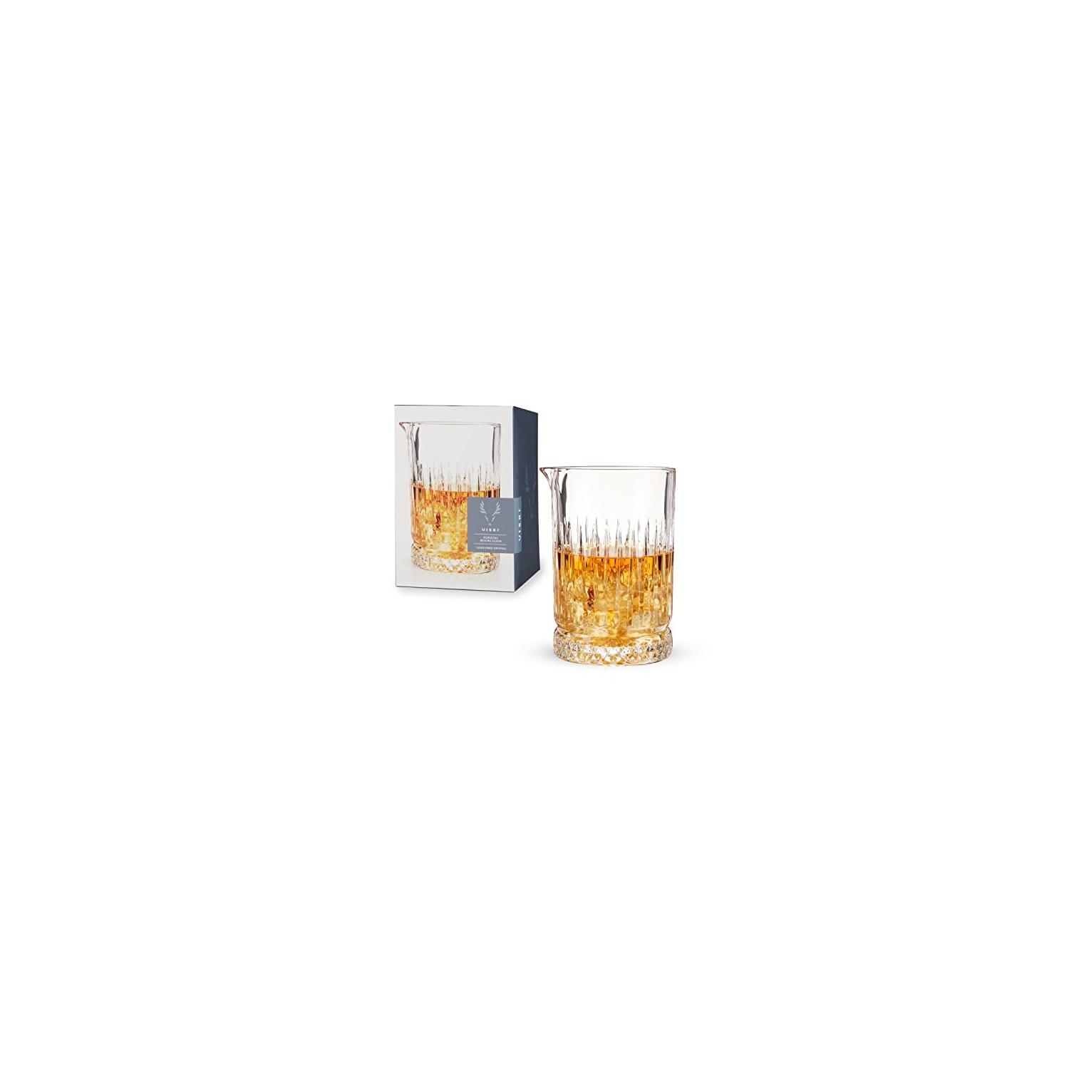 Viski Viski Pedestal Crystal Cocktail Mixing Glass Perfect for ...