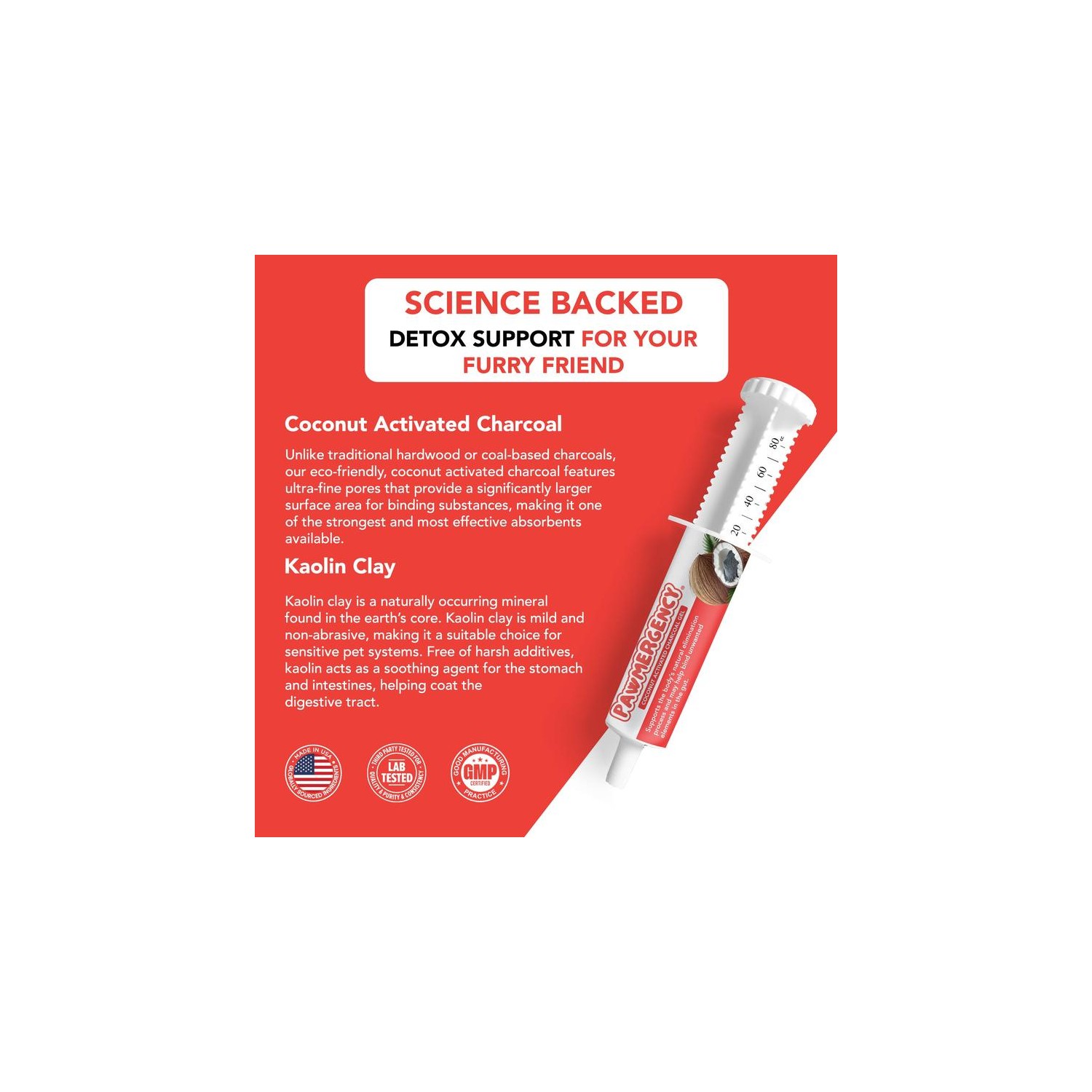 PawMergency Activated Charcoal & Kaolin Pet First Aid Gel – Digestive ...