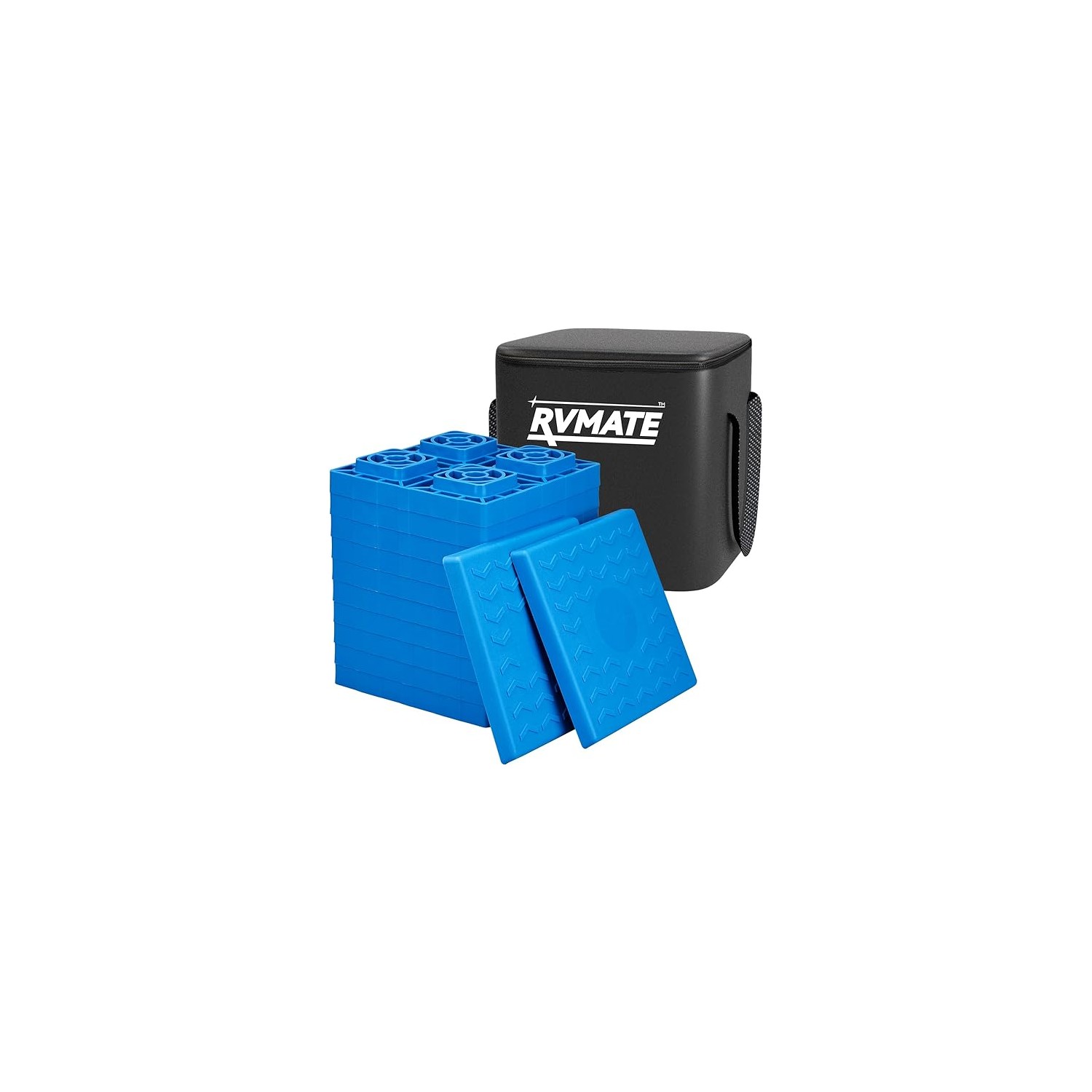 RVMATE RV Leveling Blocks 12 Pack, Heavy Duty Camper Leveling Blocks ...