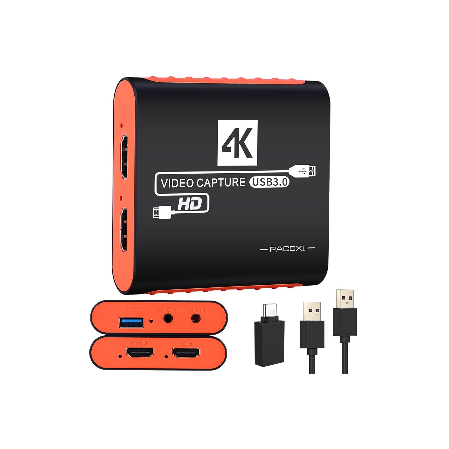 Capture Board Features 4K HDMI Pass-Through Function 1080P 60Hz USB 3.0 ...