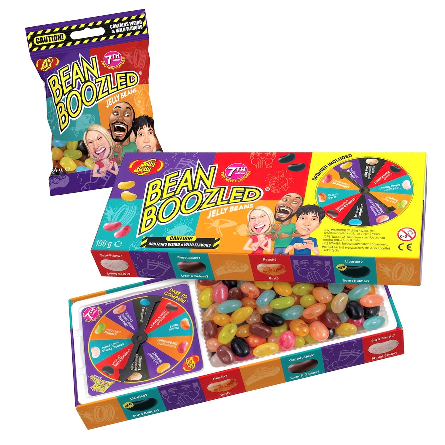 Jelly Belly Bean Boozled (100g) + Refill Bag (54g) - Candy Fun with ...