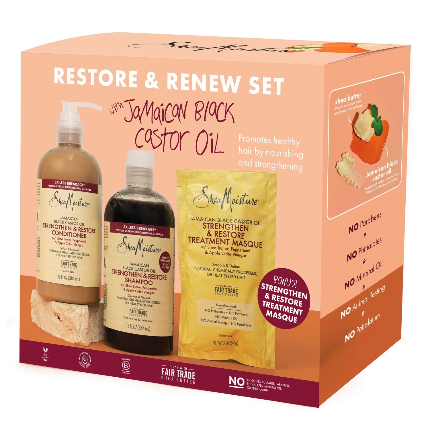 Shea Moisture Restore & Renew Pack - ibspot.com