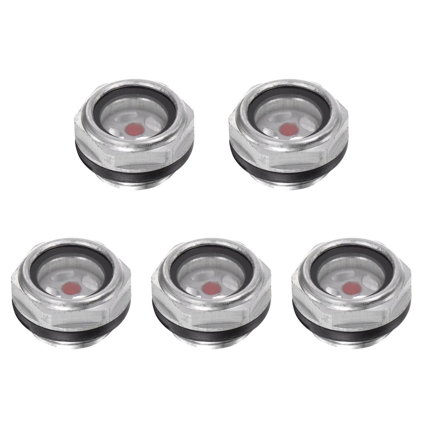 sourcing map Air Compressor Oil Level Indicator Sight Glass 1/2 Inch ...