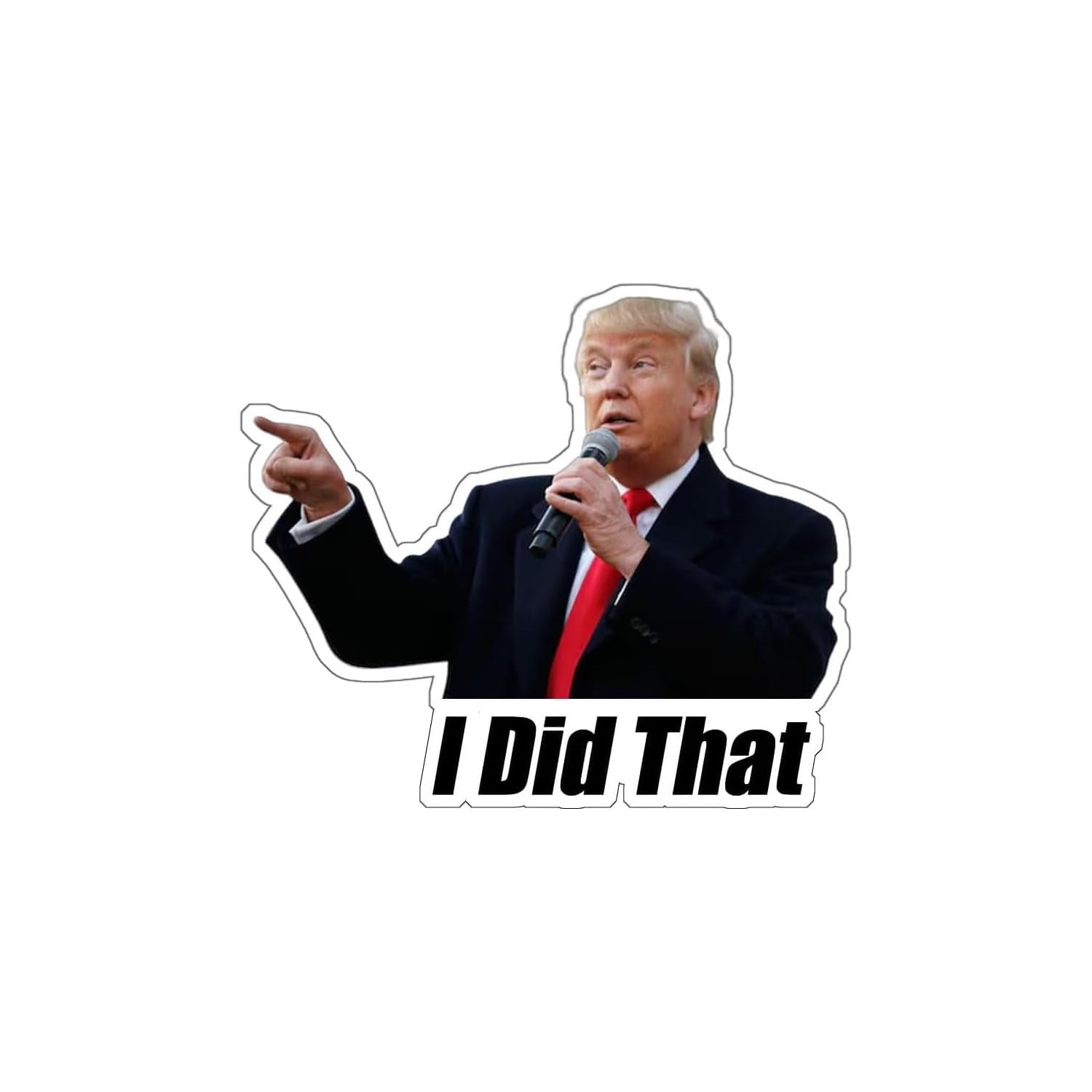 100pcs Trump I Did That Stickers Gas Pump Stickers Decal, Funny Trump I ...