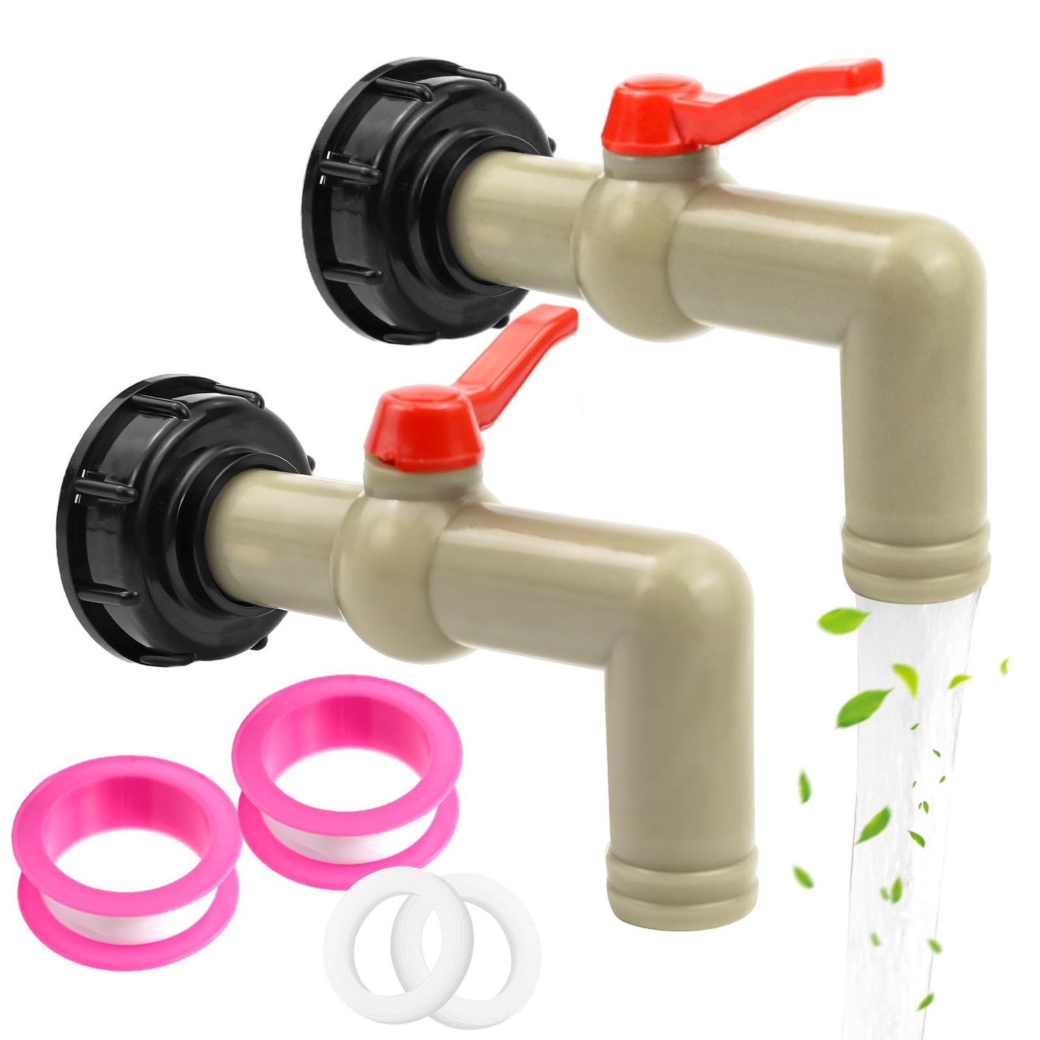 IBC Outlet Tap, IBC Tap Ball Valve 1 Inch with Spout 32 mm, IBC Adapter ...