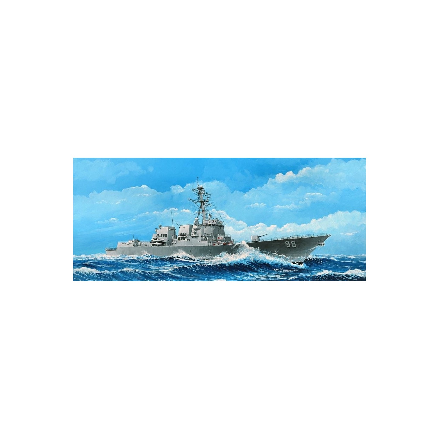 Trumpeter 1/350 Scale USS Forrest Sherman DDG98 Arleigh Burke Class ...